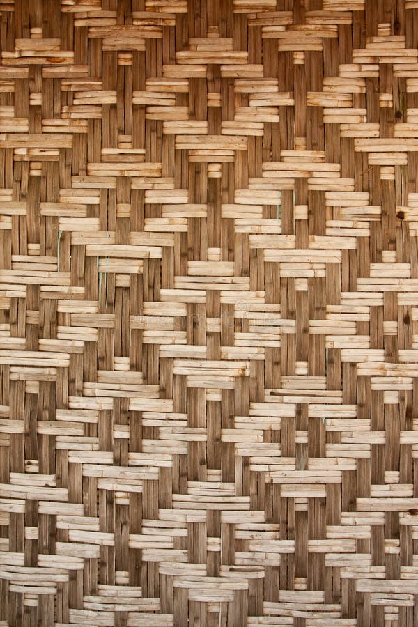 Pattern Native Thai Style Bamboo Wall Stock Photo - Image of textured ...