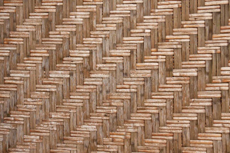 Pattern Native Thai Style Bamboo Wall Stock Photo - Image of textured ...