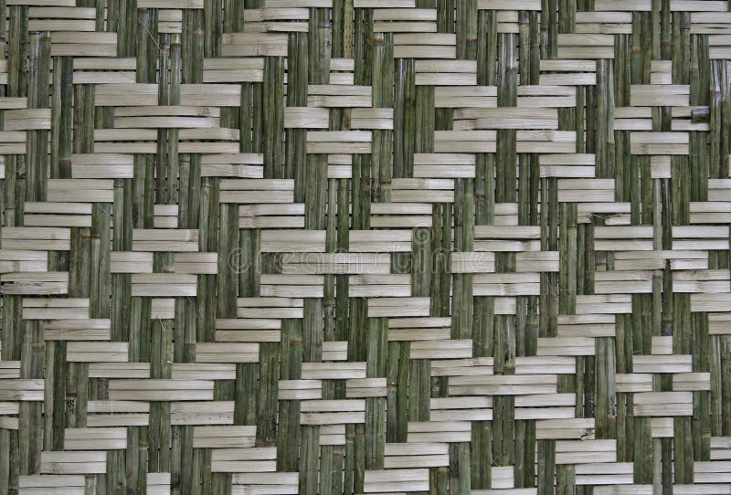 Pattern Native Thai Style Bamboo Wall Stock Photo - Image of textured ...