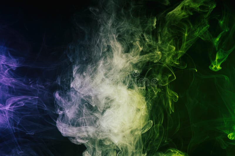 Pattern, Neon Green and Blue Smoke Stock Image - Image of concepts ...