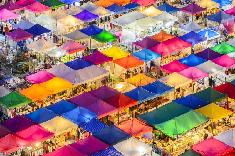 Pattern Night Market editorial photo. Image of lamp, strom - 63148151