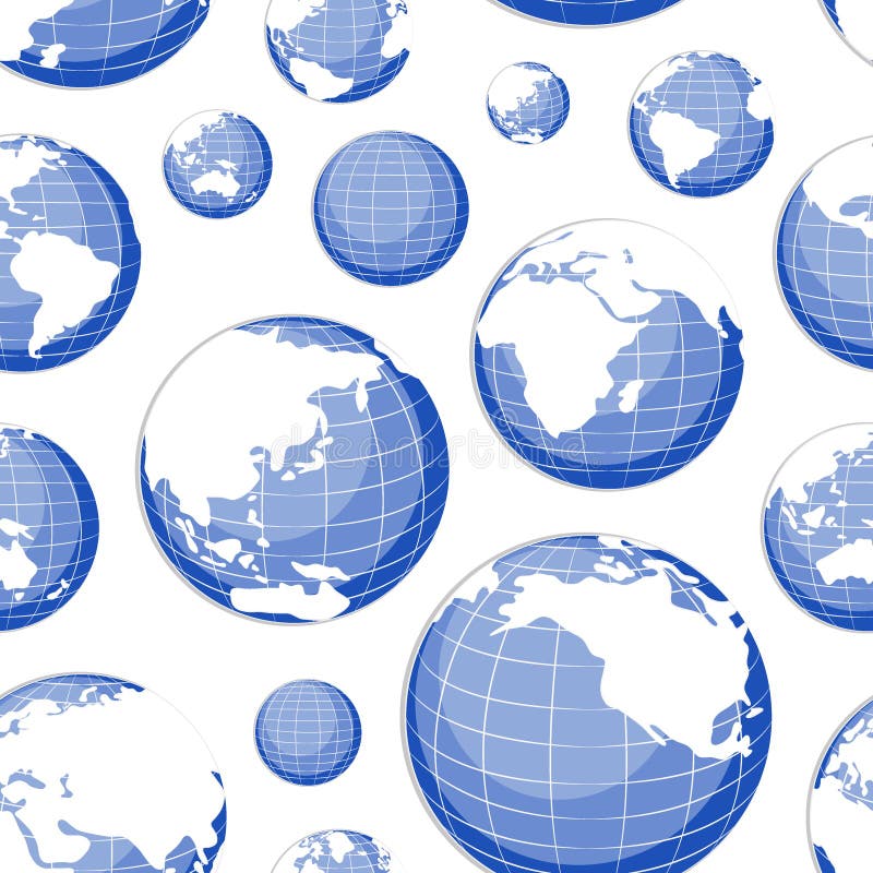 Set of nine globes stock vector. Illustration of america - 84729912