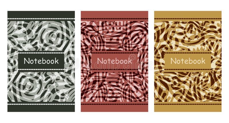 Pattern for Notebooks, Brochures, Book Covers, Catalogues Stock Vector ...