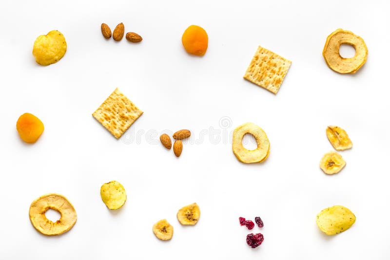 Pattern of Nuts and Snacks Collection Top View Stock Image - Image of ...