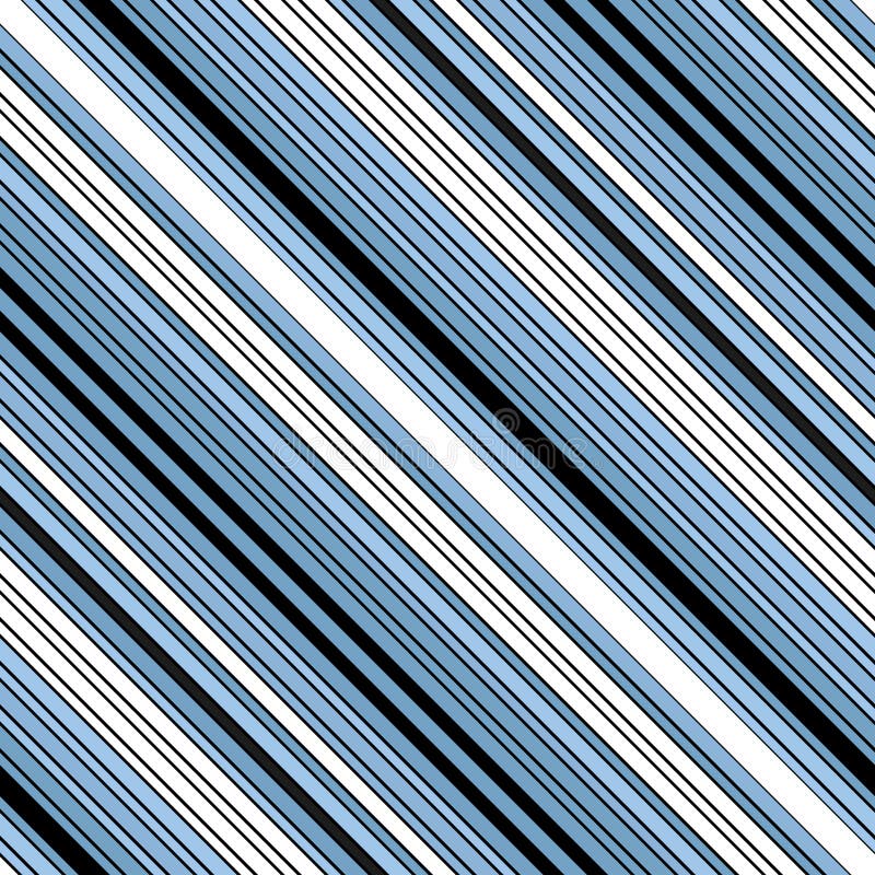 Pattern with Oblique Color Stripes and Outline, Modern Stylish Image ...