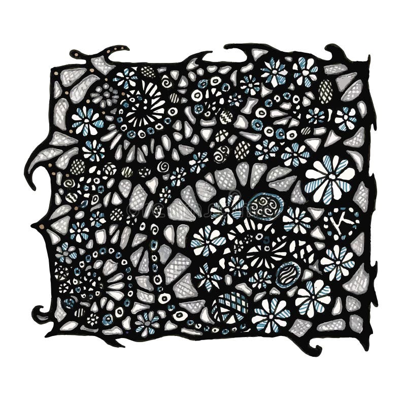 Pattern are Observed. Abstract Image. Flowers Twisted into Spirals ...