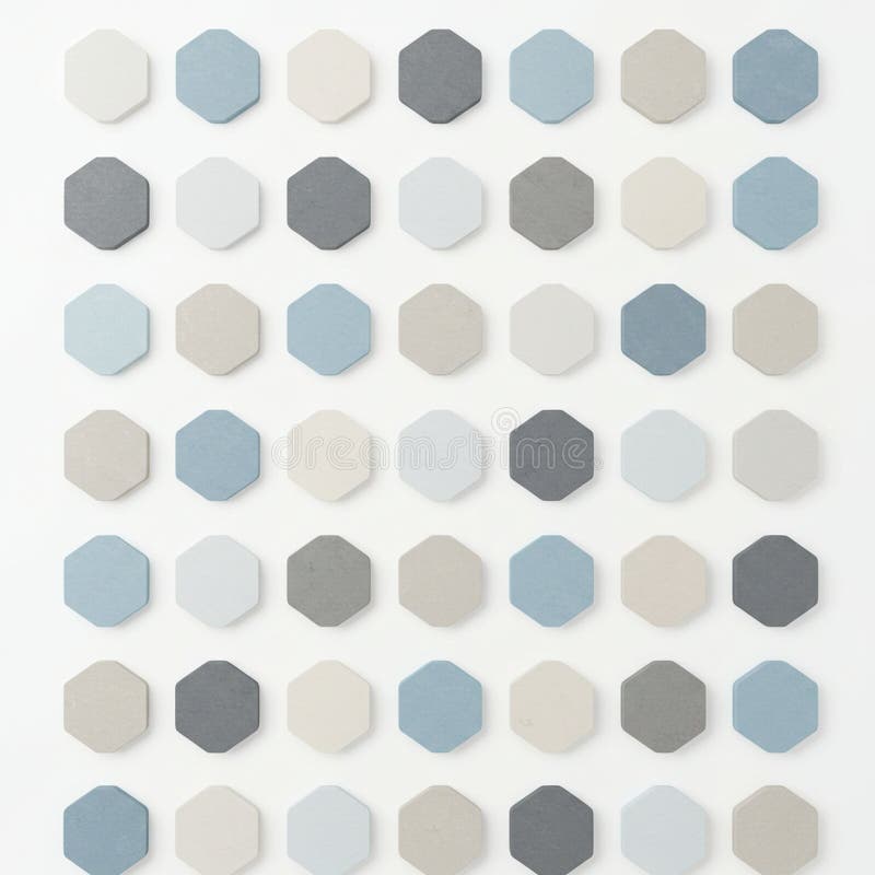 A Pattern of Octagonal Shapes is Arranged in a Grid Formation. the ...