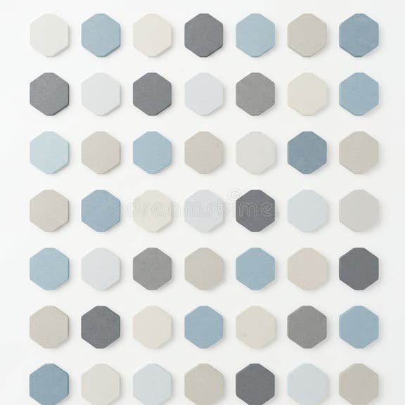 A Pattern of Octagonal Shapes is Arranged in a Grid Formation. the ...