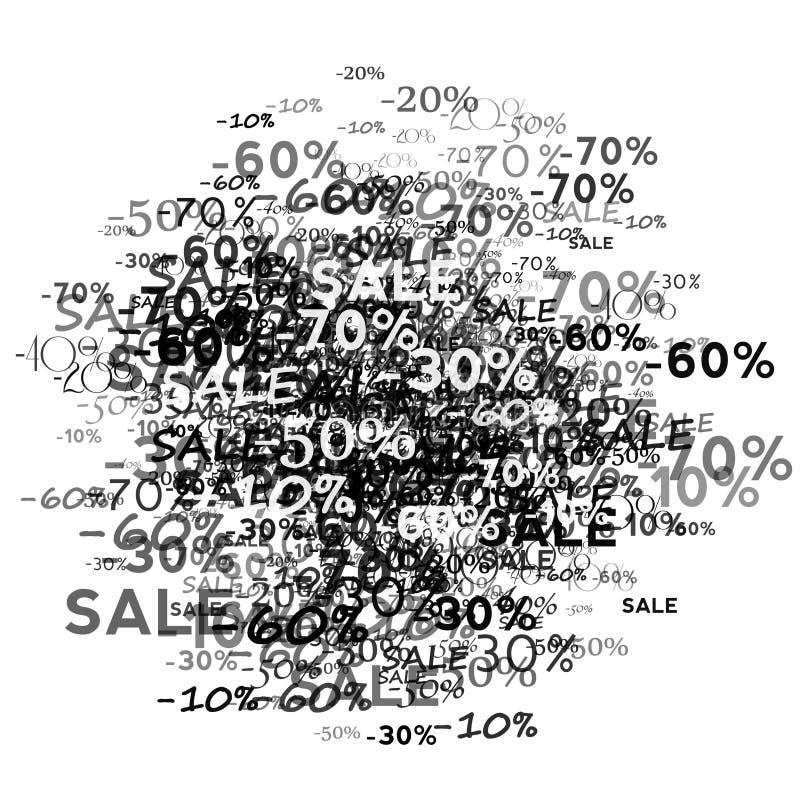 Pattern with Offers, Discount and Sale for Advertising Bags, Flyers ...