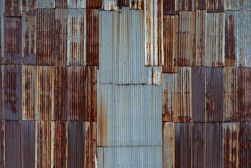 The Pattern of the Old Galvanized Sheet and Rust Stock Image - Image of ...
