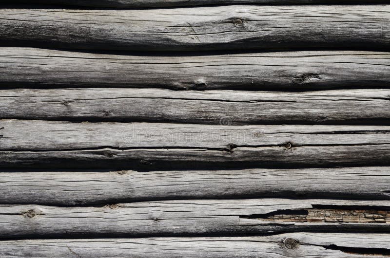 Pattern of Old Gray Logs Horizontal Background Lines Stock Photo ...