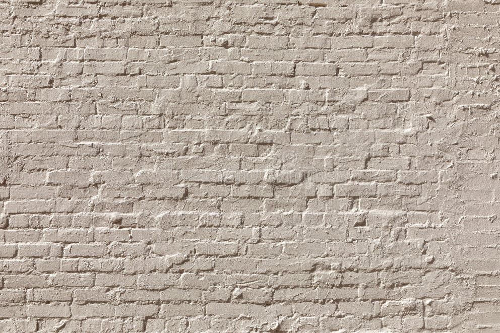 Pattern of Old Historic Brick Wall Painted in Ochre Mixed with Grey ...