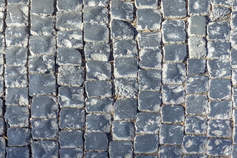 Pattern of Old Historic Cobble Stones at the Street Stock Photo - Image ...