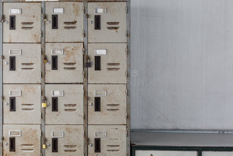 Pattern of Old Locker and Padlock Texture Background and Copy Space ...