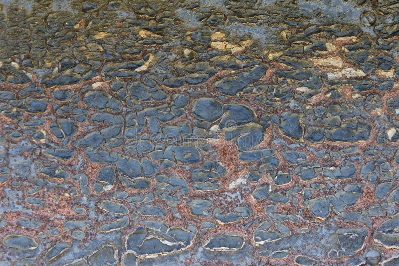 Pattern of the Old Peeled Black Painting on the Rusty Metal Wall Stock ...