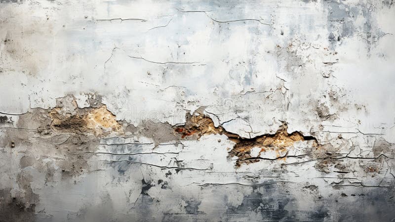 Pattern of an Old Wall Damaged by Time. AI Generated Stock Illustration ...