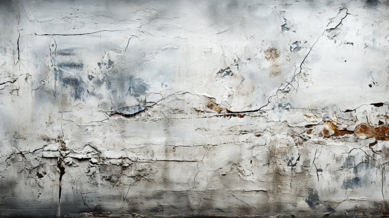 Pattern of an Old Wall Damaged by Time. AI Generated Stock Illustration ...