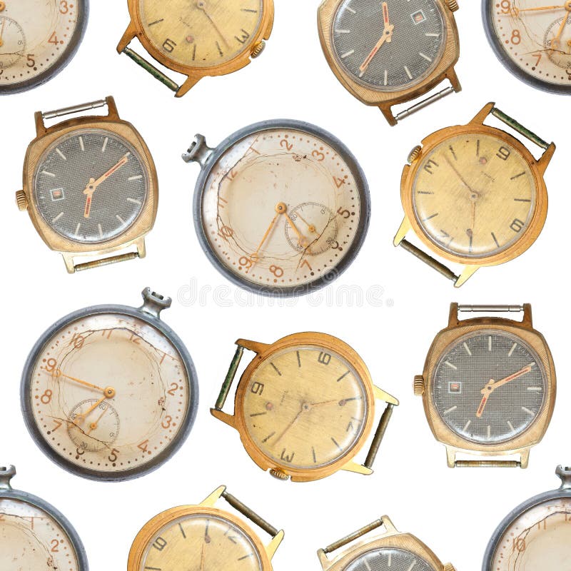 Pattern from old watches. stock photo. Image of object - 231081322