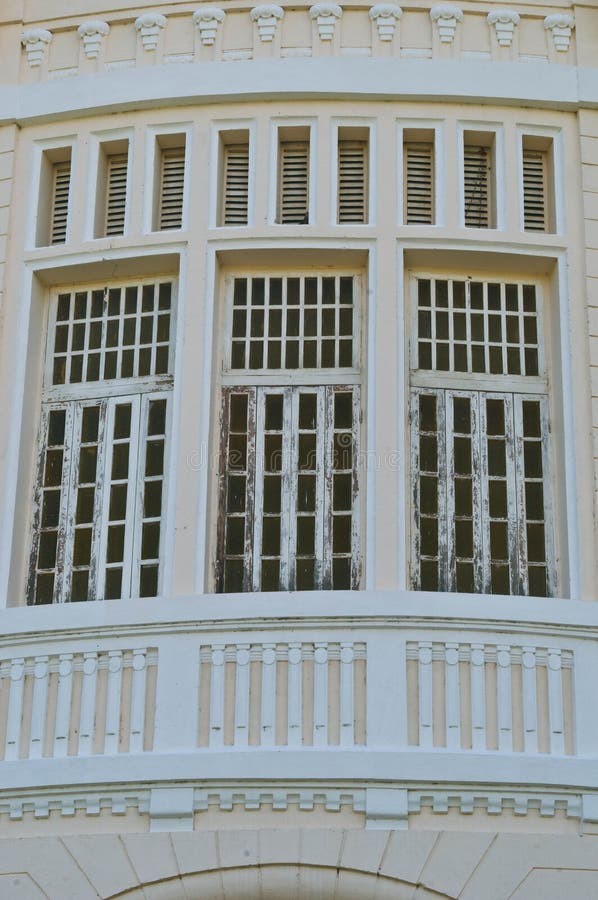 Pattern of Old Wooden Windows Stock Photo - Image of decorative ...