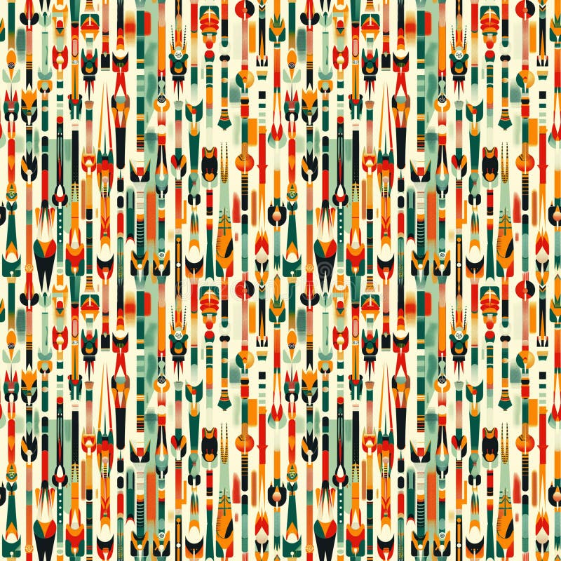 A Pattern of Olympic Torches and Medals Laid Out in a Repeating Grid ...