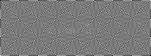 Pattern with Optical Illusion Design with Black and White Squares ...