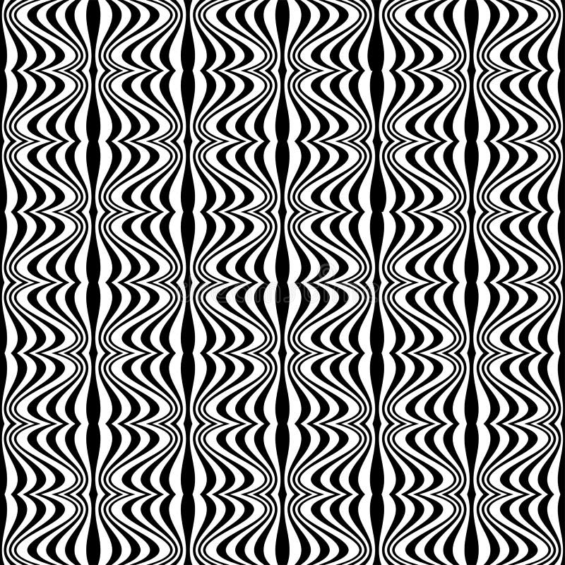 Pattern - Optical Illusion with Geometric Drawing Stock Illustration ...