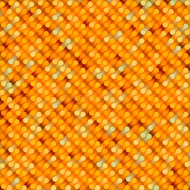 Pattern of Orange Colored Cylinders. Geometric Background. 3d Rendering ...