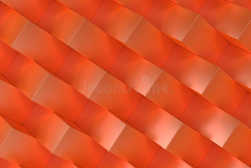 Pattern with Orange Rectangular Shapes Stock Illustration ...