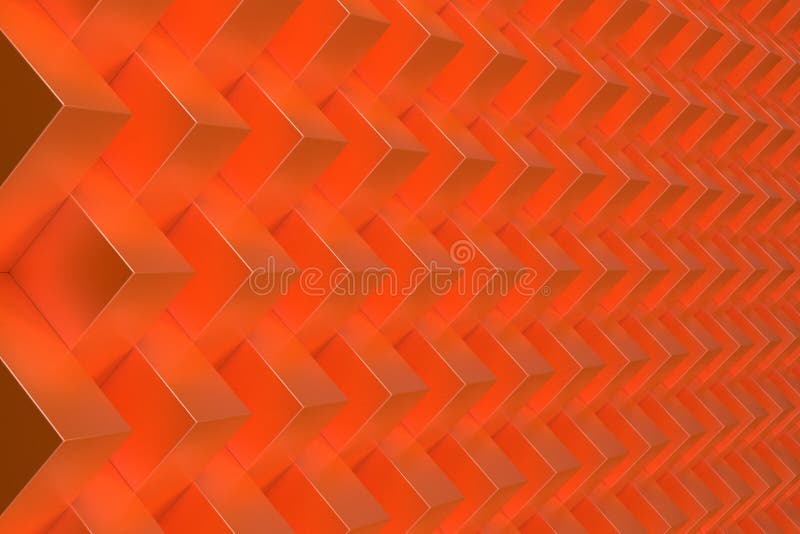 Pattern with Orange Rectangular Shapes Stock Illustration ...