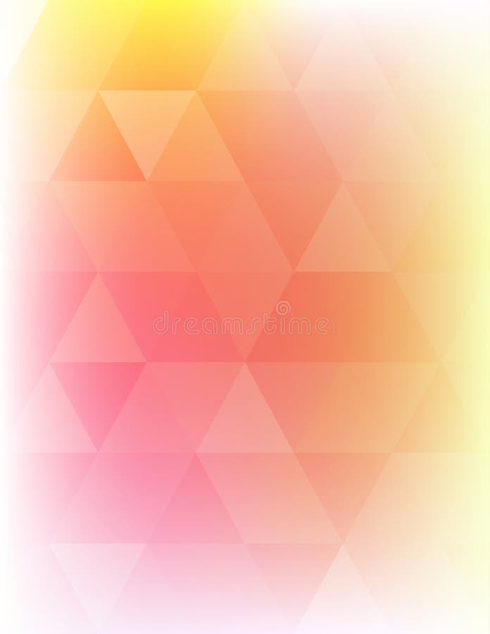 Pattern with Orange, Red and Yellow Triangles. Vector Graphics Stock ...