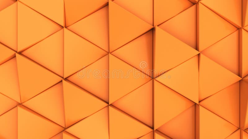 Pattern of Orange Triangle Prisms Stock Illustration - Illustration of ...