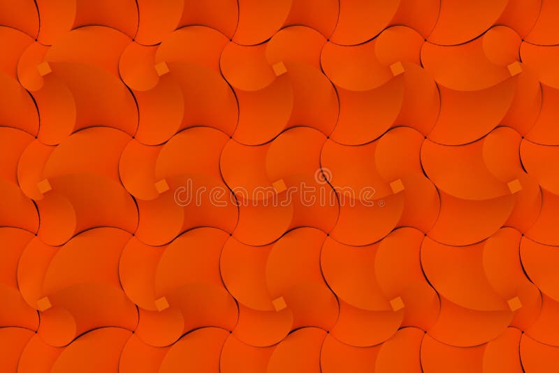 Pattern of Orange Twisted Pyramid Shapes Stock Illustration ...