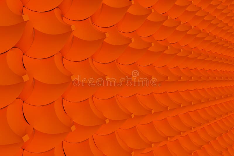 Pattern of Orange Twisted Pyramid Shapes Stock Illustration ...