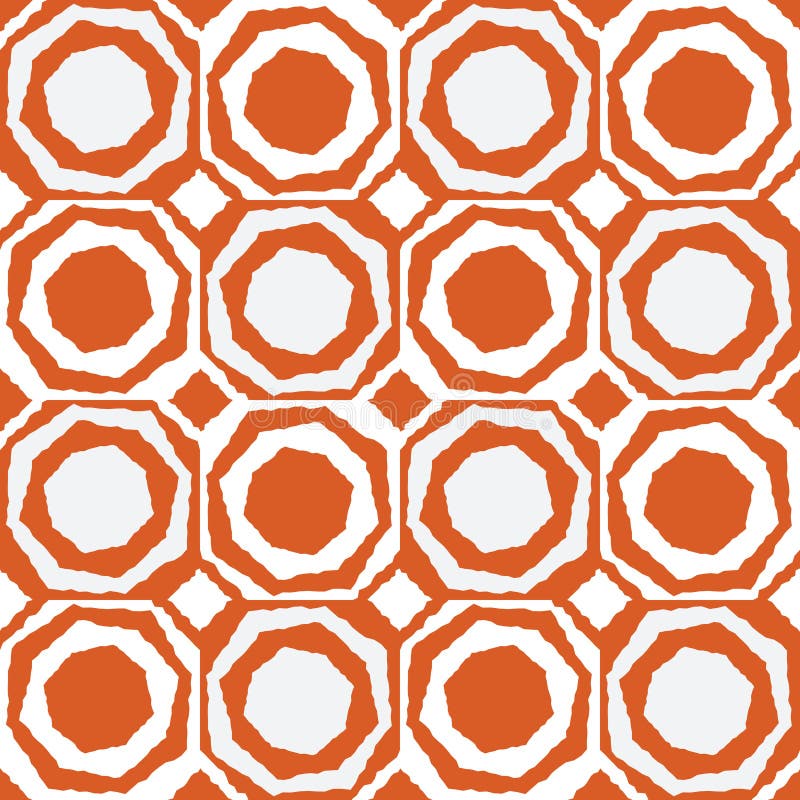 Pattern of Orange and White Tiles. Stock Vector - Illustration of style ...
