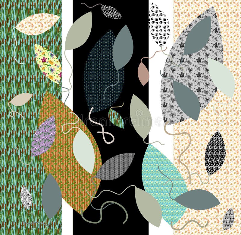 Pattern Ornament Composition Stock Illustration - Illustration of ...