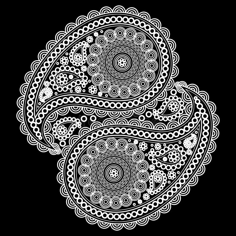 White Indie Design Elements on a Black Background. the Design is ...