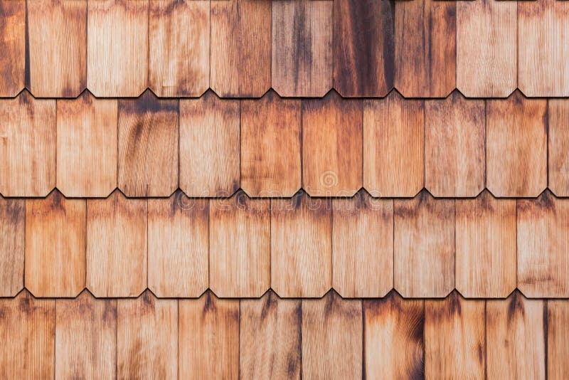 Pattern of Overlap Shingle Wood Texture. Stock Photo - Image of ...