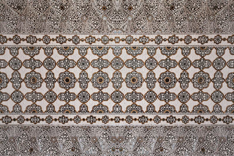 Pattern on the Palace, Jaipur Stock Image - Image of islamic, building ...