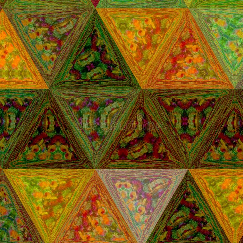 Polygonal Pattern of Pale Dark Colors : Ocher, Brown, Orange of Autumn ...