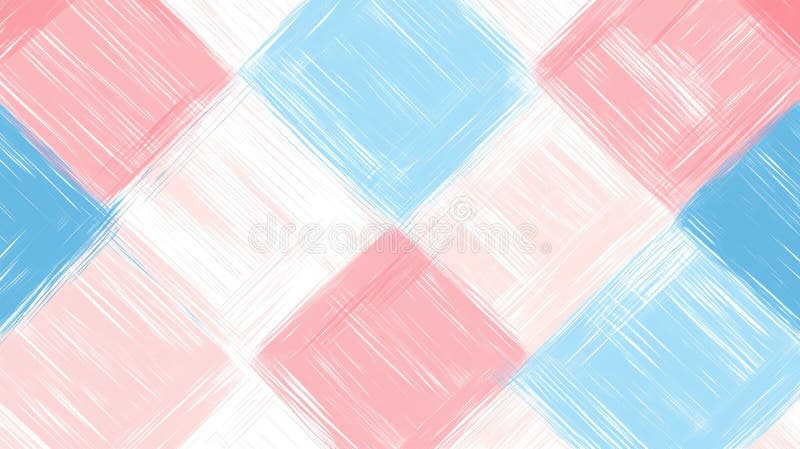A Pattern of Pastel-colored Checks and Stripes with a Woven Texture ...
