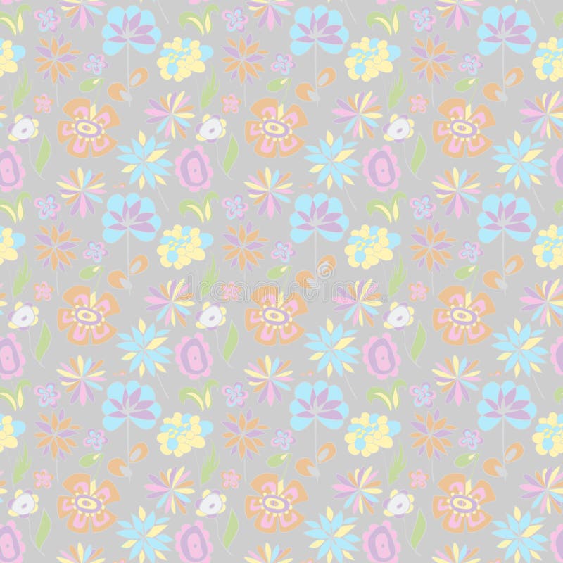 Pattern of Pastel Colors on a Gray Background Stock Vector ...