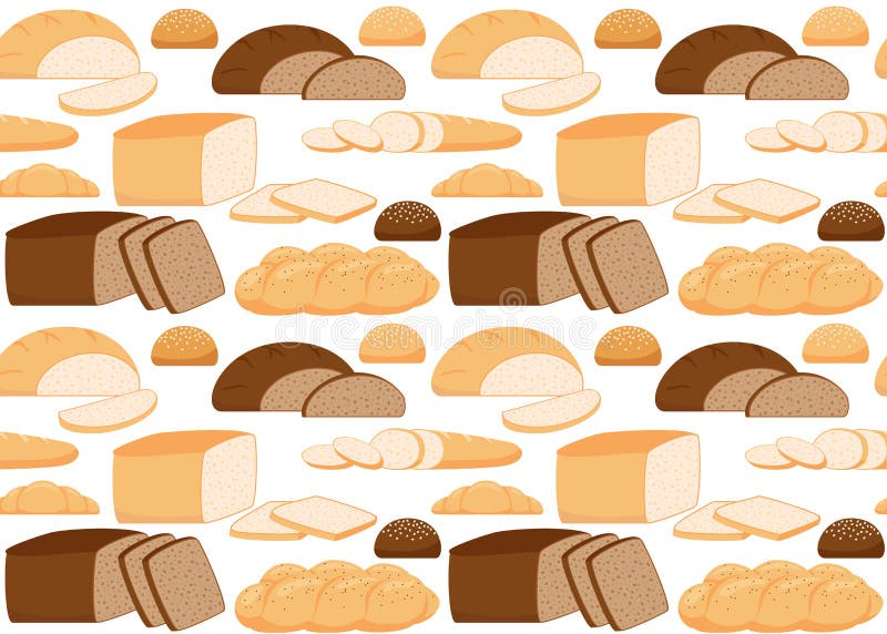 Pattern from Pastry Bread from Wheat, Whole Grain and Rye, Bakery Food ...