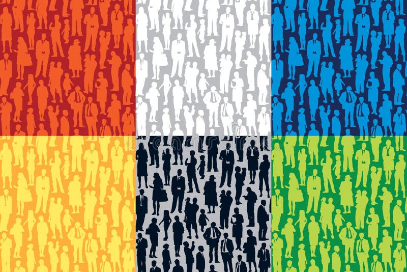 Pattern - people stock vector. Illustration of people - 27820218