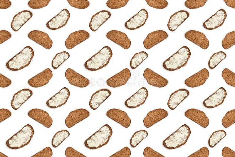 The Pattern of the Pieces of Bread. Stock Photo - Image of bake ...