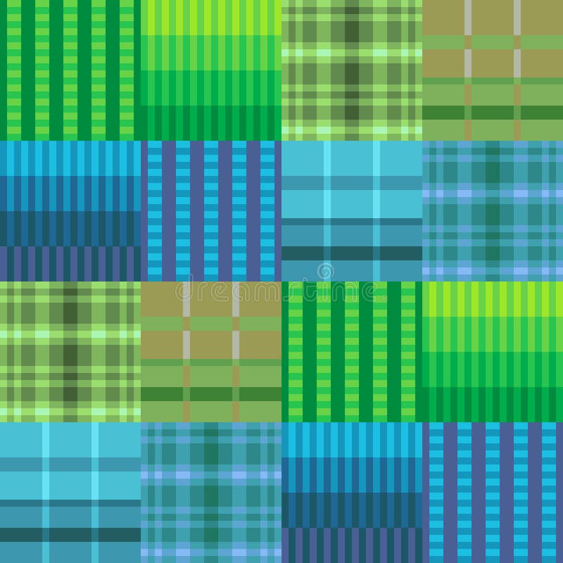 Pattern Pixel Texture Blue Green Stock Vector - Illustration of blue ...