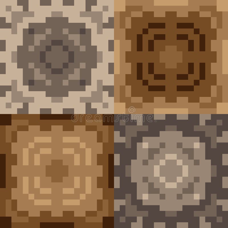 Pattern Pixel Texture Brown Stock Vector - Illustration of pixel ...