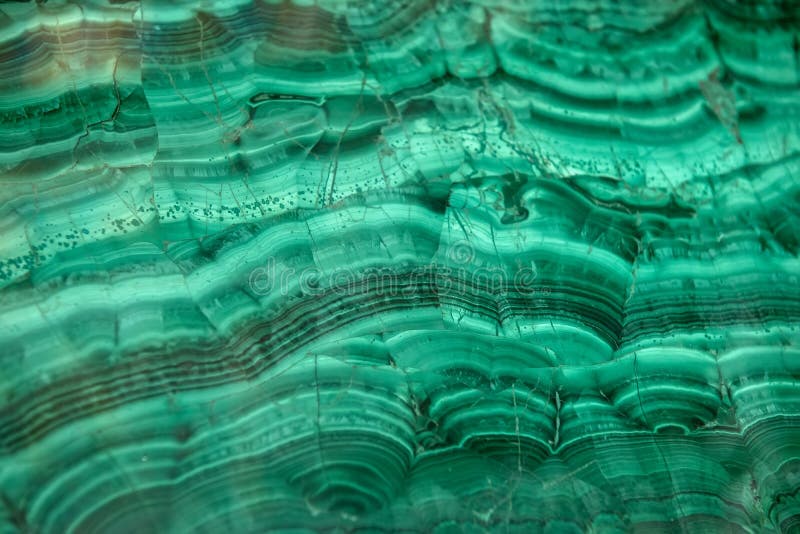 Pattern Malachite Natural Gem Crystal Close Up Stock Photo - Image of ...