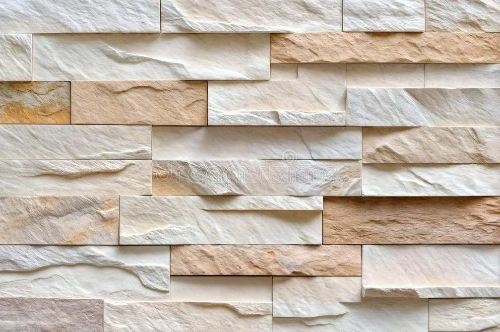 Pattern of Polished Stone Wall Designed for Interior Cladding. the ...