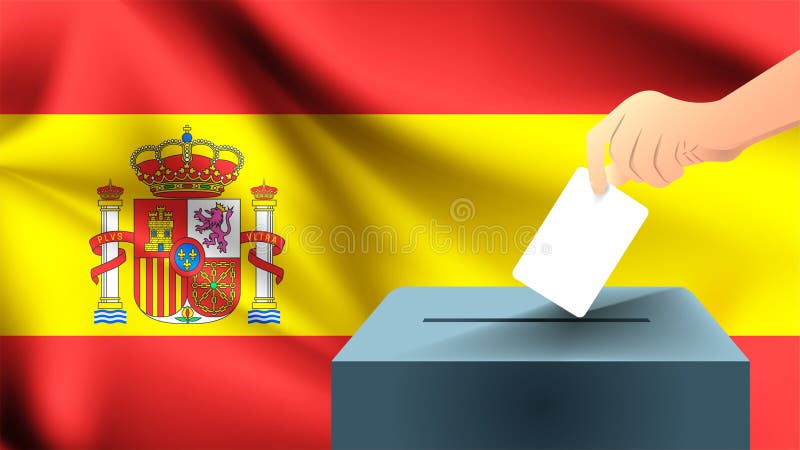 Spain, Ballot Box, Flags and Symbols Stock Vector - Illustration of ...