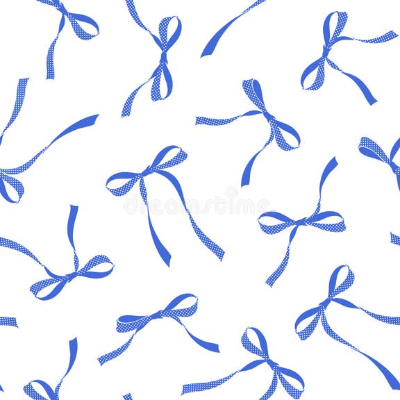 Pattern of pretty ribbon, stock vector. Illustration of design - 127565557